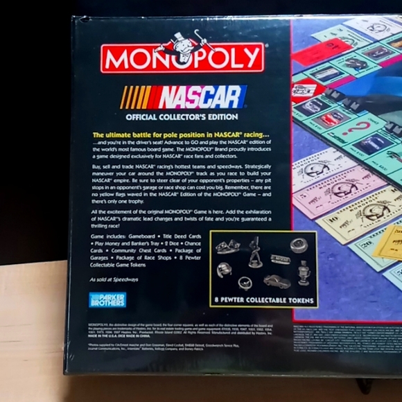 Milton Bradley | Games | Vintage Nascar Monopoly Board Game | Poshmark